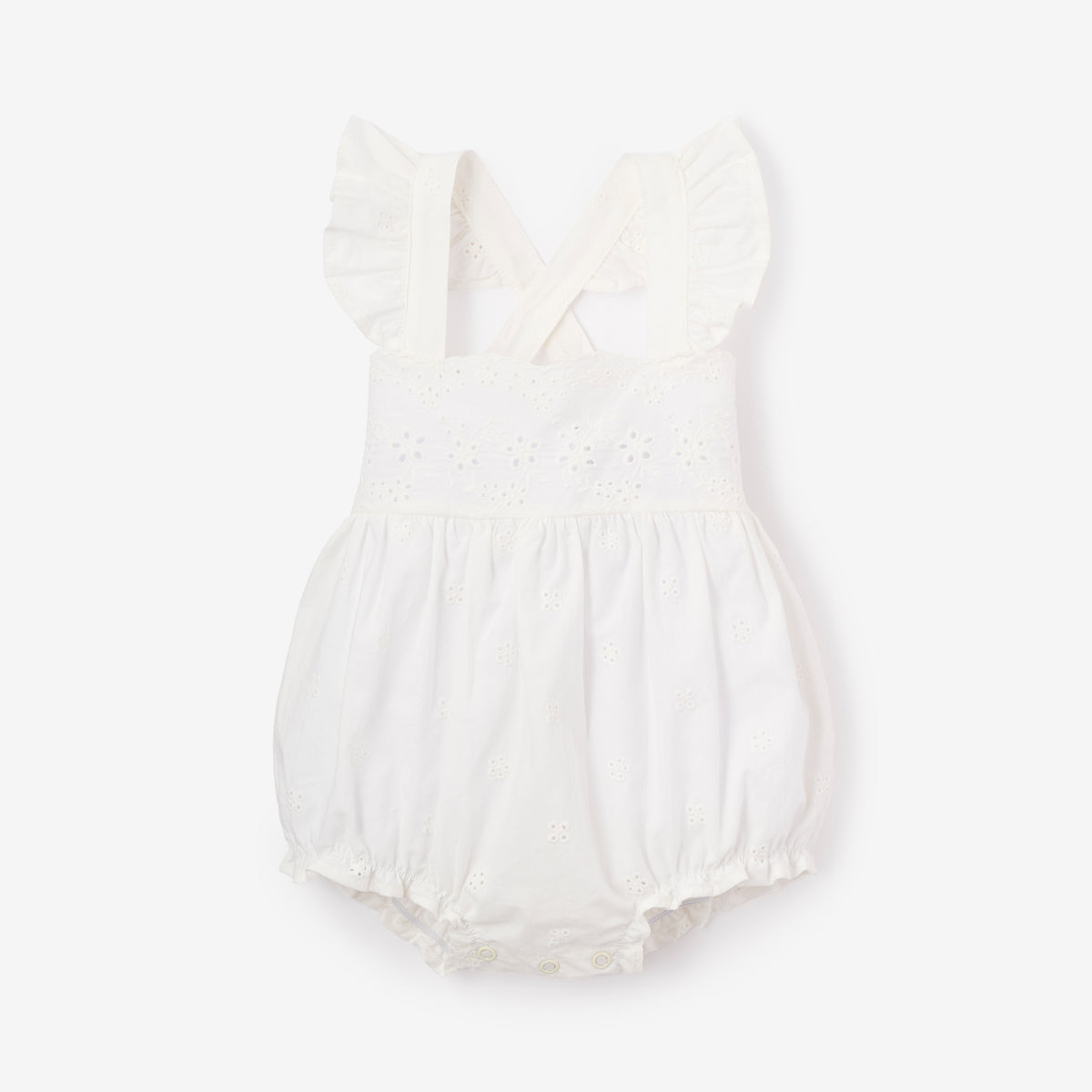 Eyelet Lace Ruffle Sunsuit – MARKET