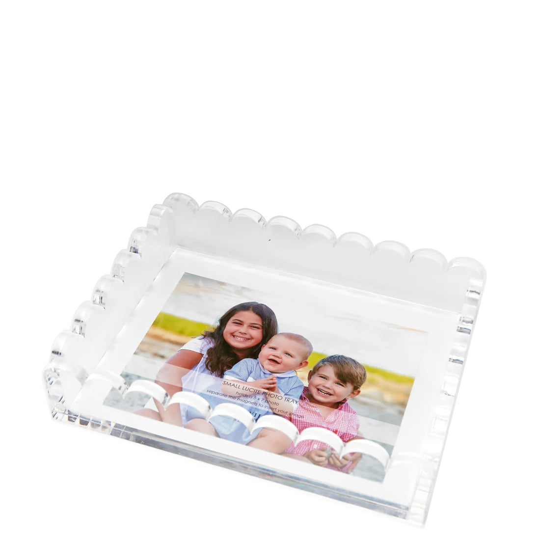 Clear Scallop Lucite Photo Tray – MARKET