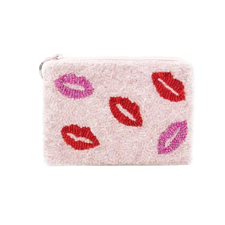 Lips Beaded Pouch – MARKET